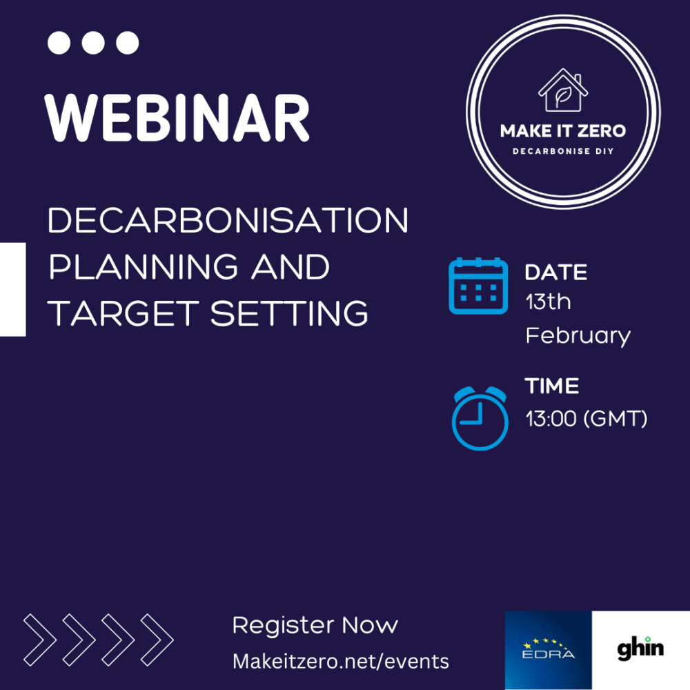 WEBINAR: Decarbonisation planning and target setting | Make it Zero